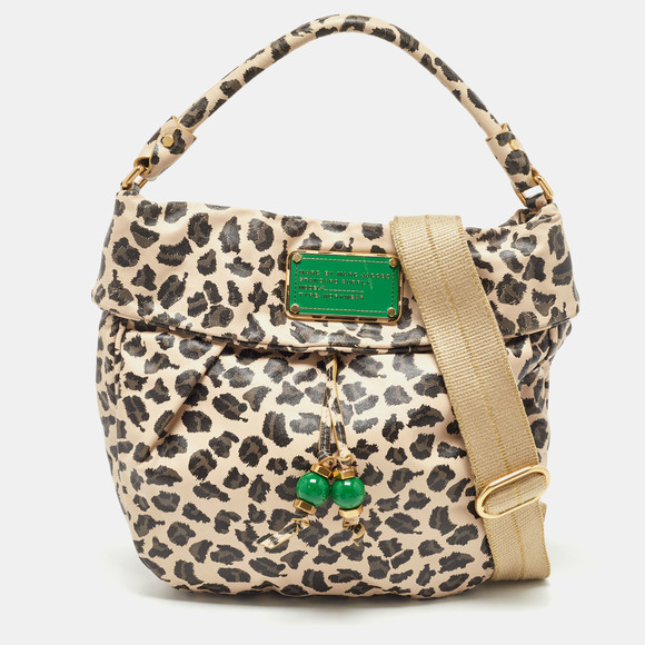 Marc Jacobs | Bags | Marc By Marc Jacobs Beigeblack Leopard Print ...